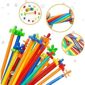 Toys | Straw Stem Building Toys 45pcs Interlocking Plastic Toys Kit For ...